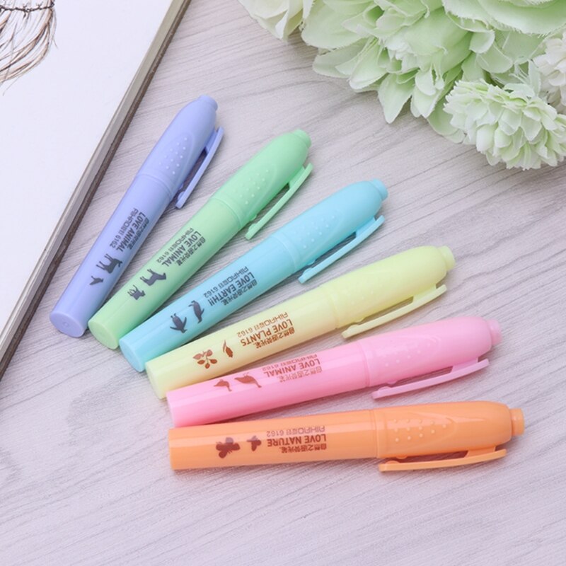 6pcs/Set Candy Color Highlighter Notebook Maker Pe... – Grandado