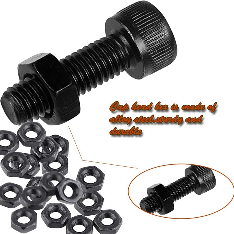300 Pcs Nuts Bolts Set Hex Bolts Nut and Washer As... – Grandado