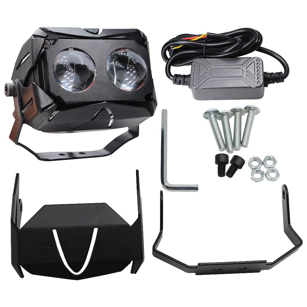 2pcs Bi LED Lens Dual Colors Motorcycle Projector ... – Grandado