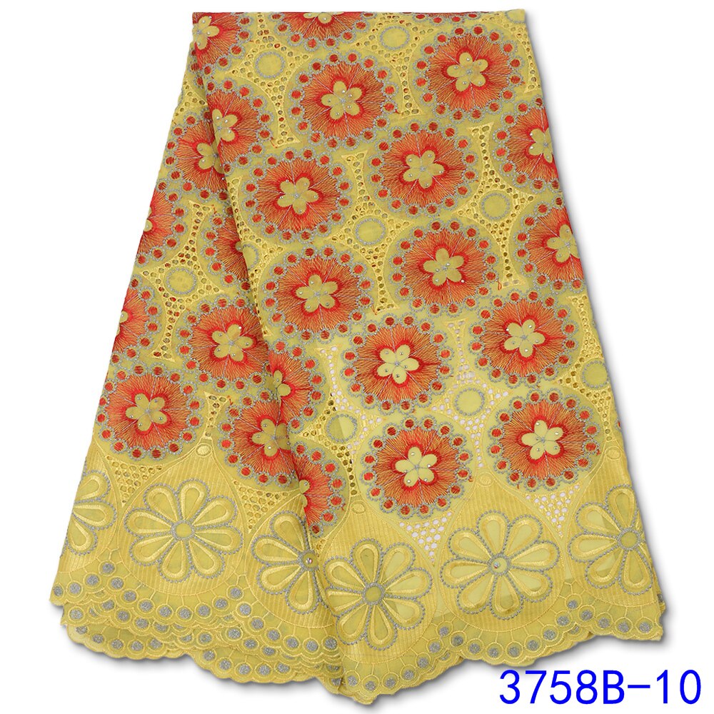 Wine African Cotton Lace Fabric Dry Lace Swiss Voi... – Grandado