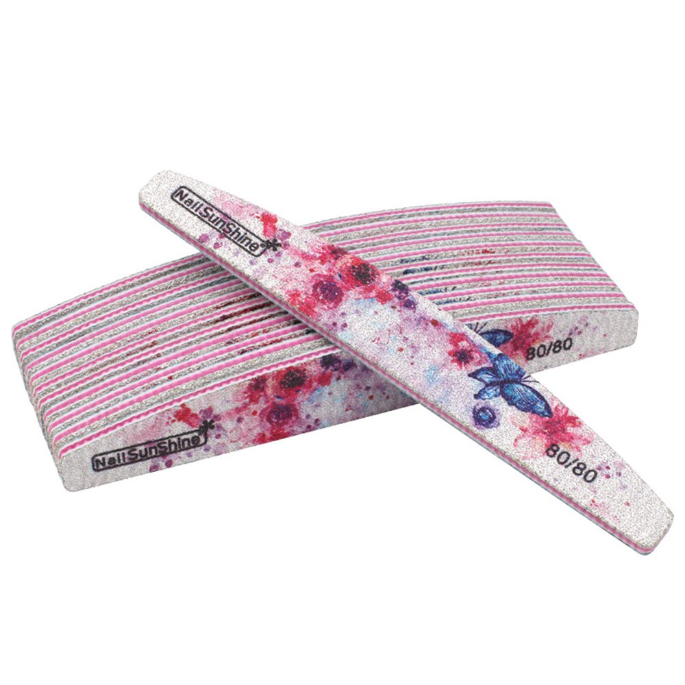 Nagelvijl Bloem Gedrukt Nail buffer Blok Kleurrijk... – Grandado