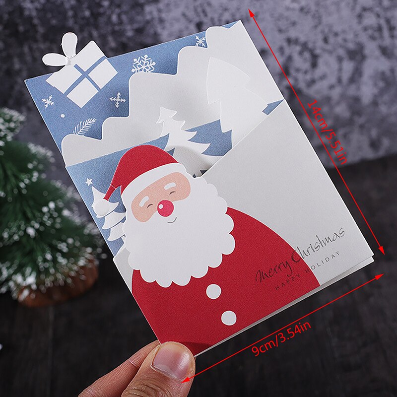 4pcs/lot 3D Pop UP Santa Cards Marry Christmas Gre... – Grandado