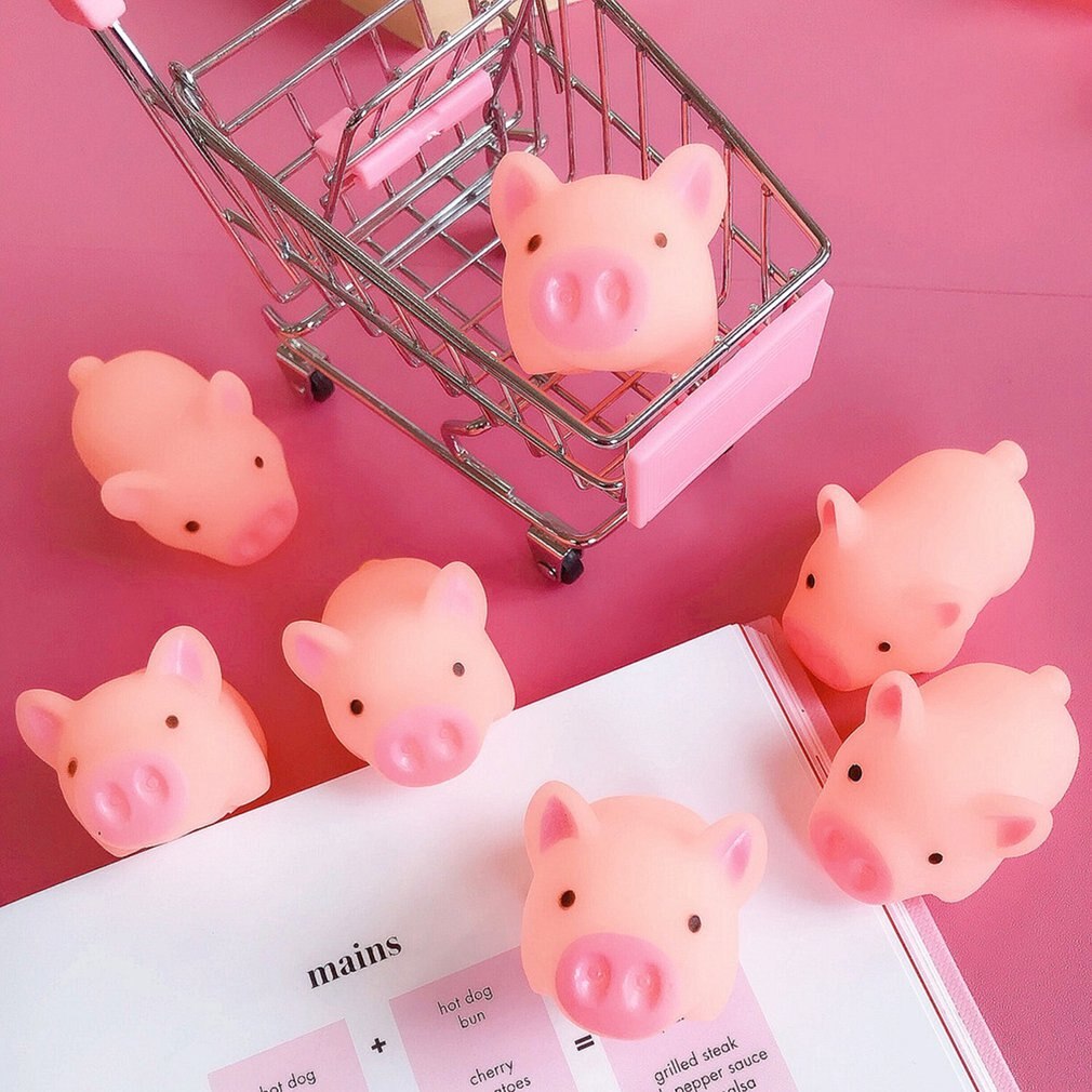 Cartoon Soft Cute Pink Pig Tricking Children Toys ... – Grandado