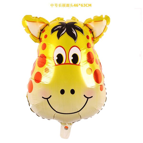 Huge Giraffe Animal Head Safari Foil Balloon Set I... – Grandado