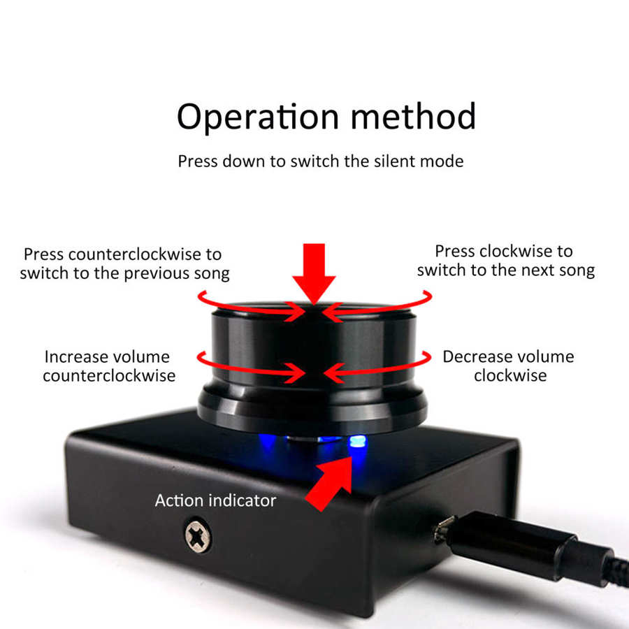Audio Adjuster USB Volume Control Knob Replacement... – Grandado