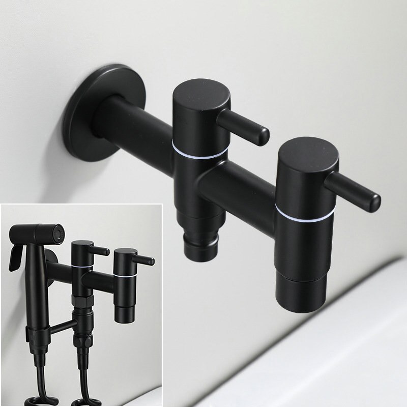 Black Paint Single Cold Faucet/Washing Machine Tap... – Vicedeal