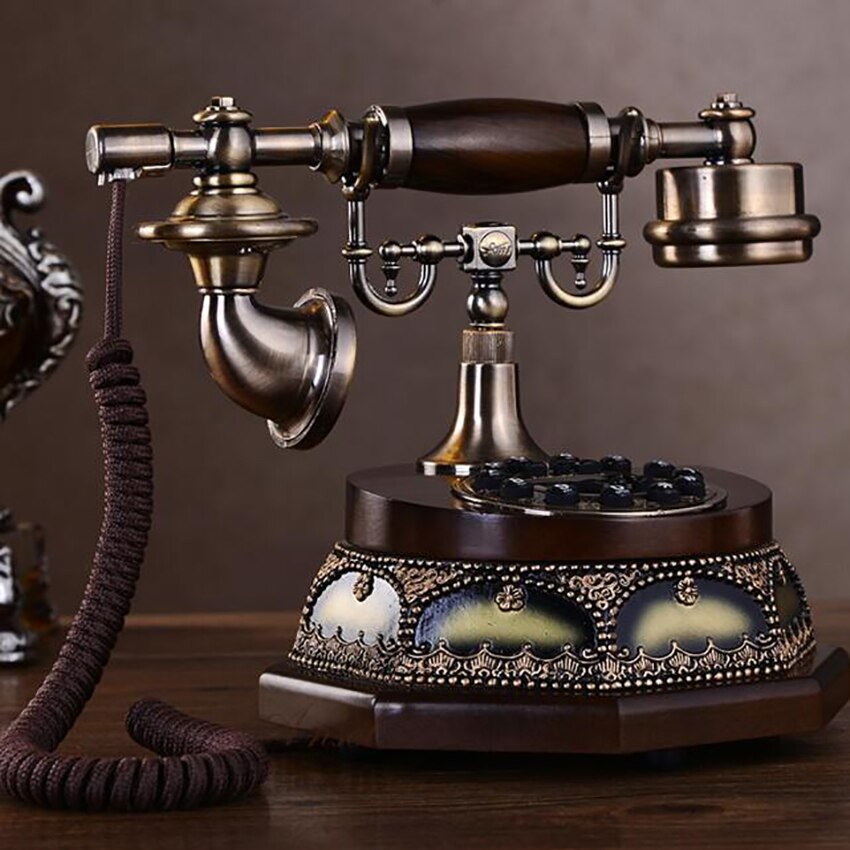 Classic European Retro Landline Telephone Button D... – Vicedeal