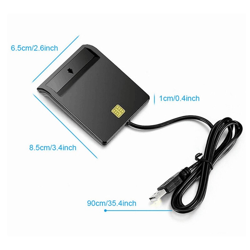 Usb Sim Smart Kaartlezer Voor Bankkaart Ic/Id Cac ... – Vicedeal