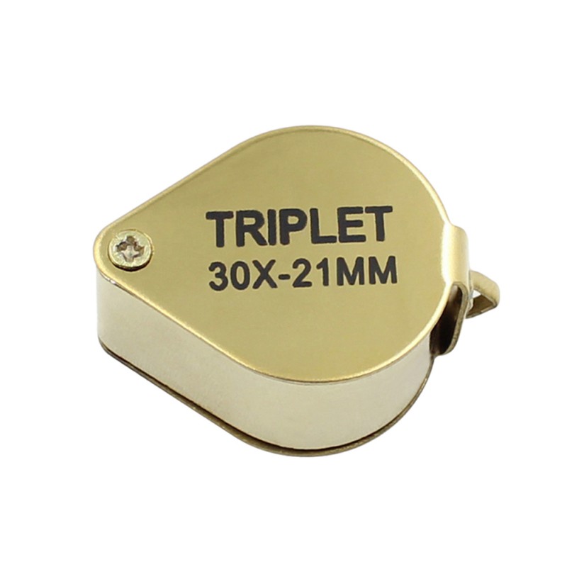 Portable 30X Power 21mm Jewelers Magnifier Gold Ey... – Grandado