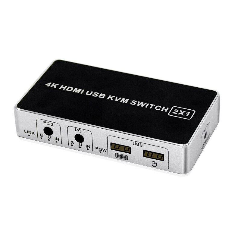 4K HDMI KVM Switch 2In 1Out USB HDMI1.4 KVM Switch... – Vicedeal