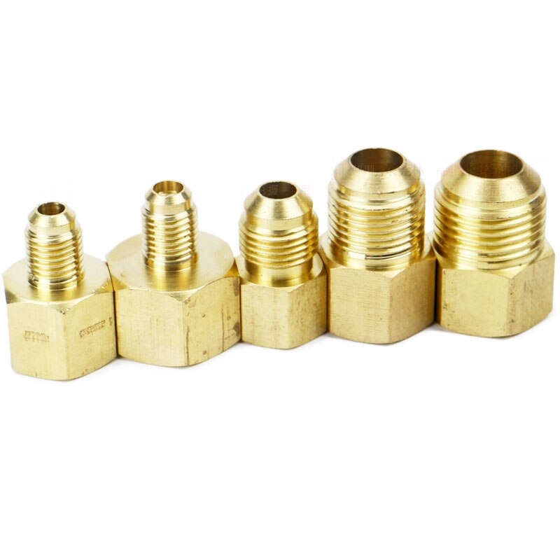 brass fitting adapter SAE1/4 Brass Pipe Hex Nipple... – Vicedeal