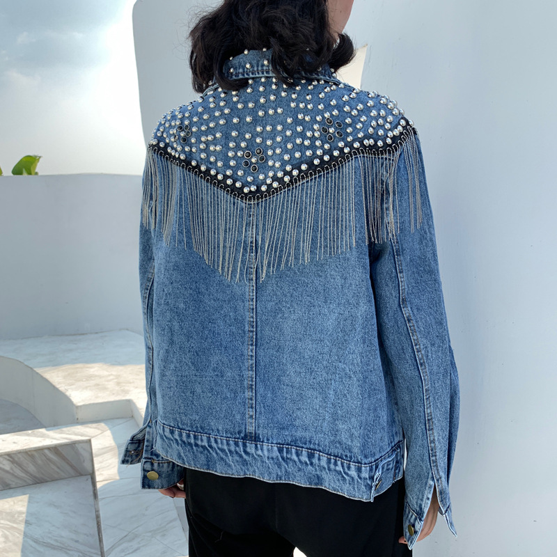 Chaquetas Mujer Herfst Streetwear Denim Jas Vrouwe... – Grandado