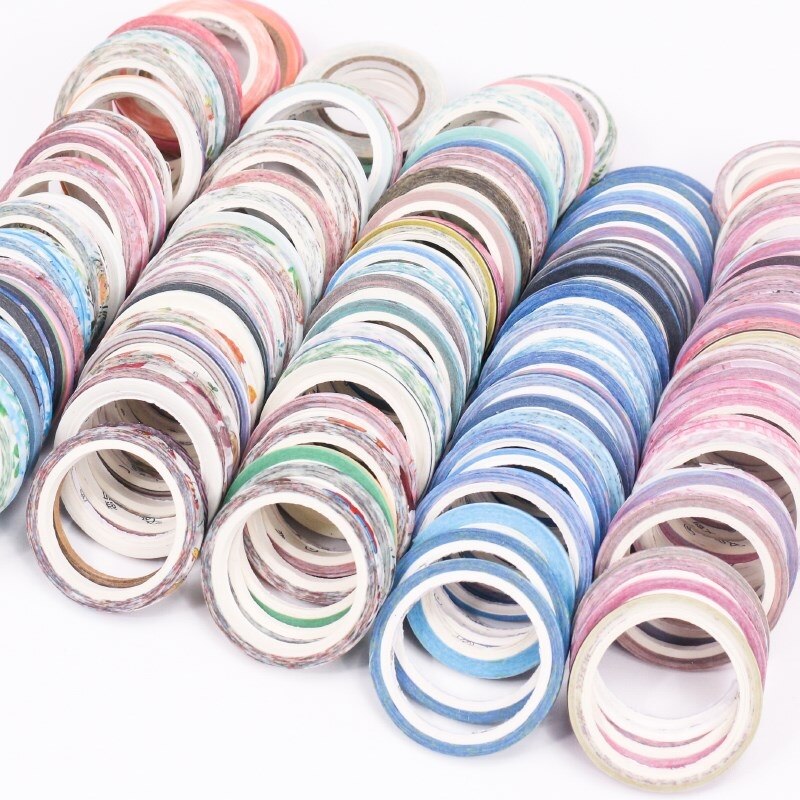 50 Pcs Thin Washi Tape Handbook Dividing Line Diar... – Grandado