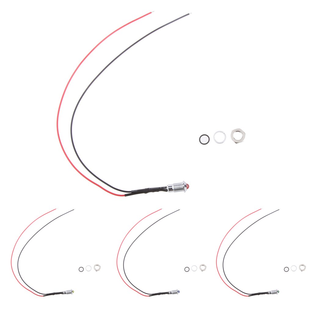 1 Pcs DC 24V DC / AC 220V 8mm Hole IP65 Waterproof... – Grandado