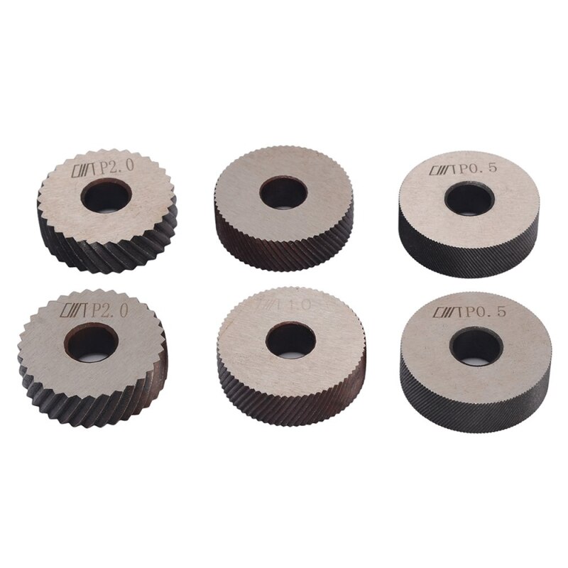 7pcs Dual Wheel Knurling Tool Kit 0.5mm 1mm 2mm Wh... – Grandado
