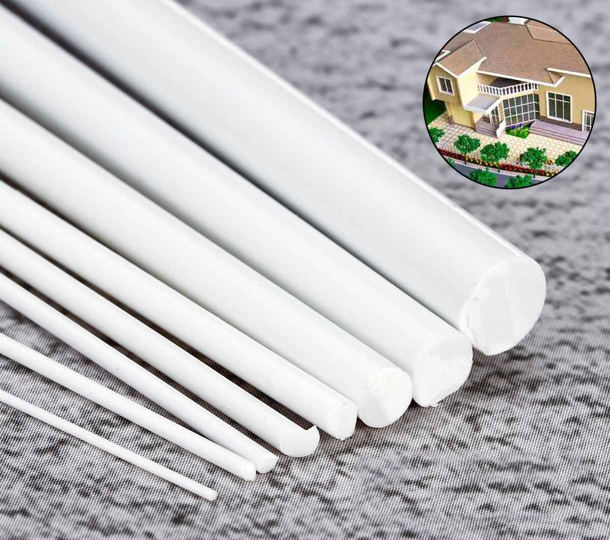 10pcs ABS round solid rod plastic white welding ro... – Vicedeal
