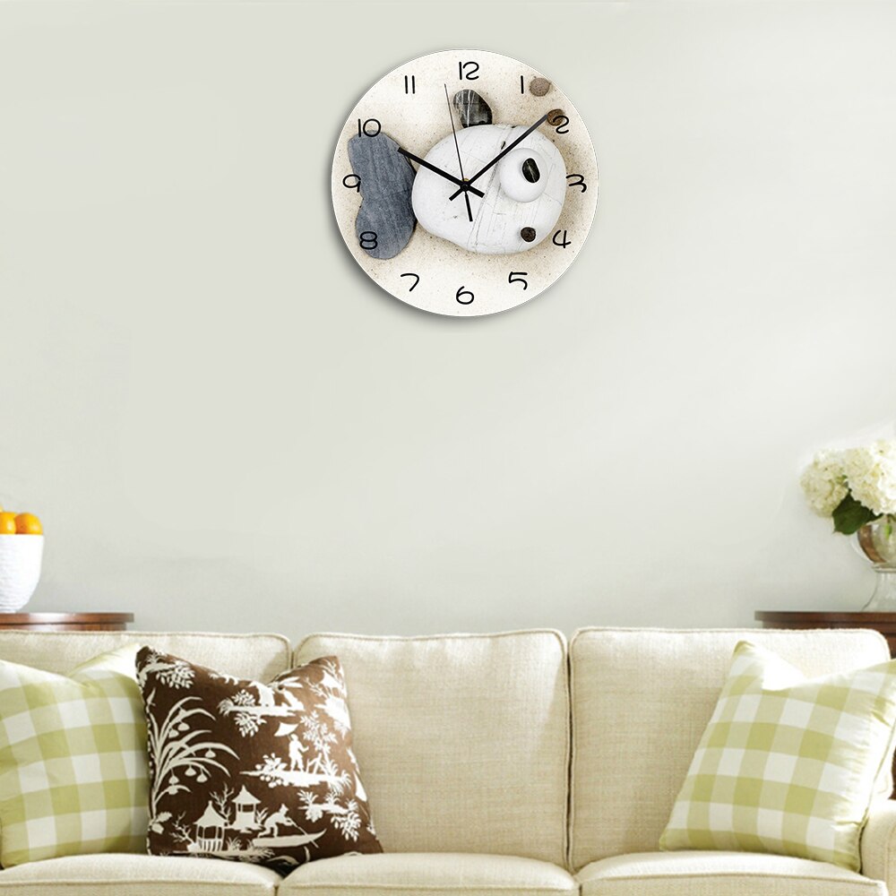 Lovely Fish Modern Wall Clock Silent Clockwork Liv... – Grandado