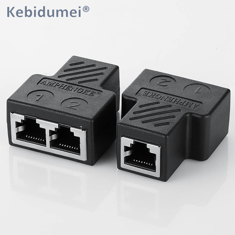 RJ45 Splitter 1 to 2 Adapter RJ45 Network Cable Co... – Vicedeal
