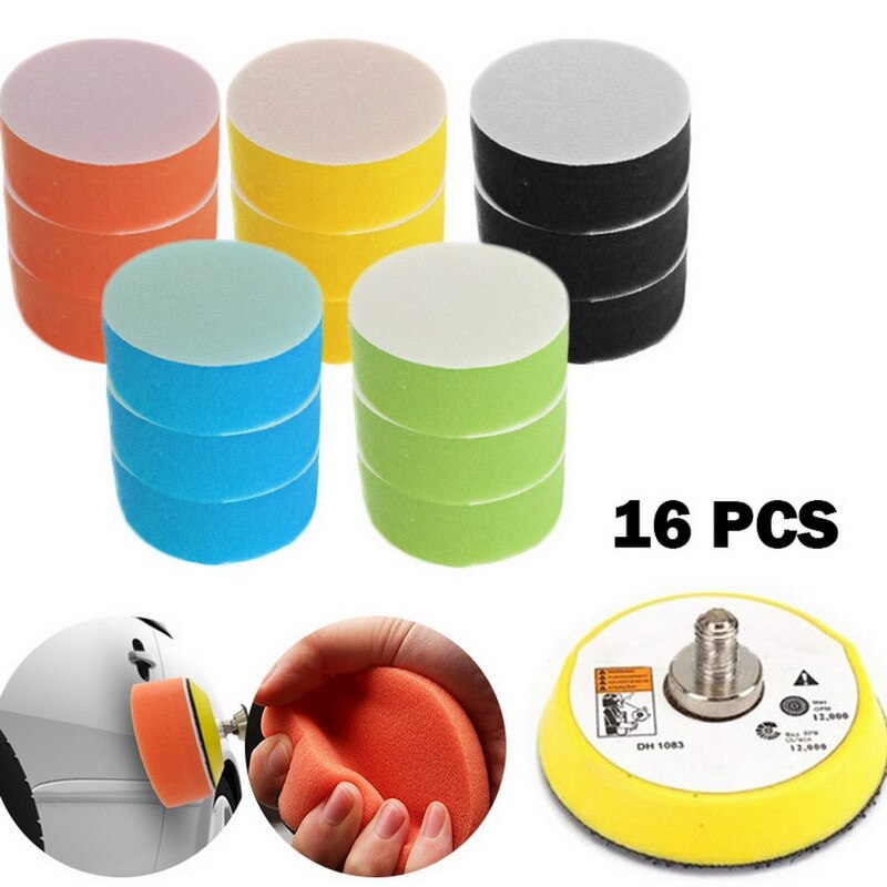 16 Stks/set Polijsten Pad Voor Auto Polijstmachine... – Grandado
