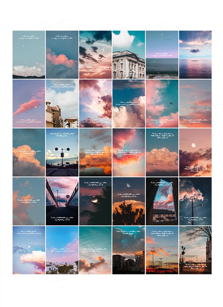 30 Pcs Vintage Scrapbook Paper Stickers Clouds And... – Grandado