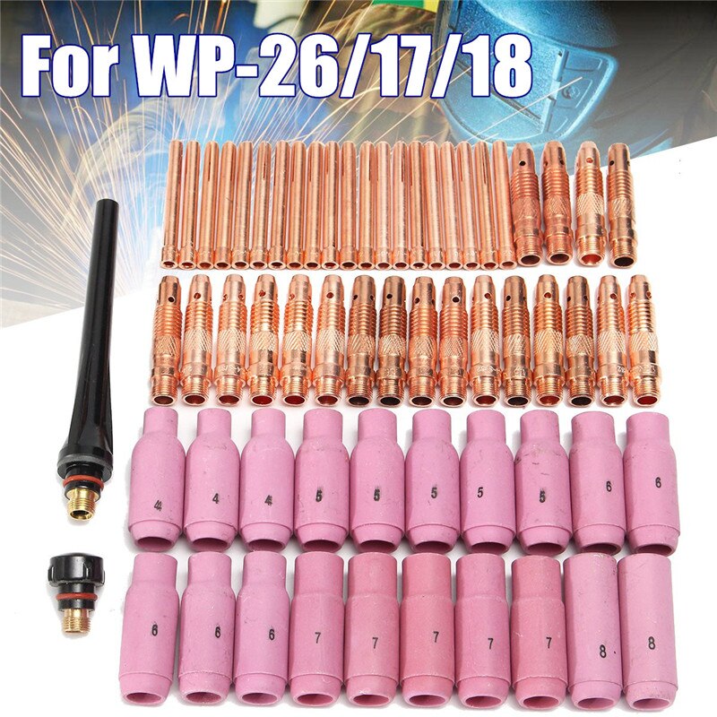 62Pcs TIG Welding Torch Ceramic Copper Nozzle Pyre... – Grandado