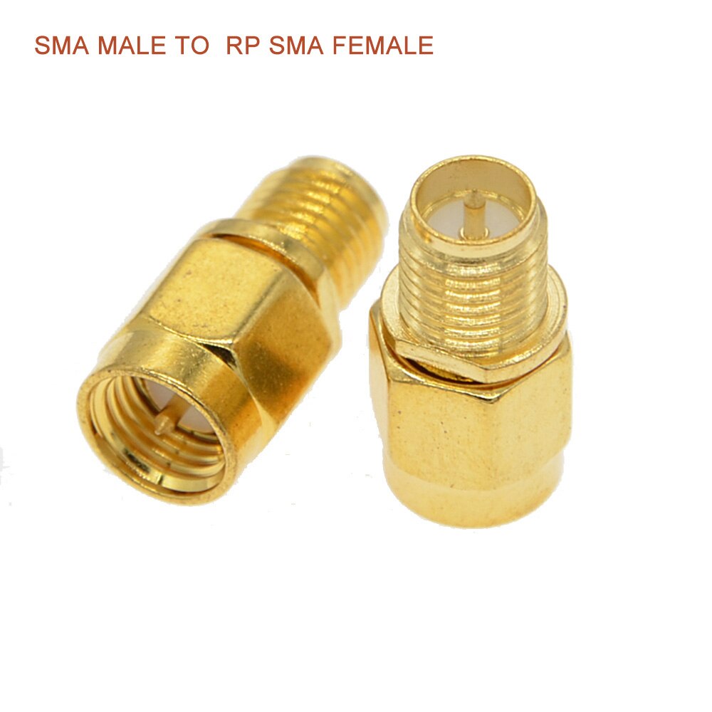 10 PCS/lot RF Adapter SMA Male plug to RP-SMA Fema... – Vicedeal