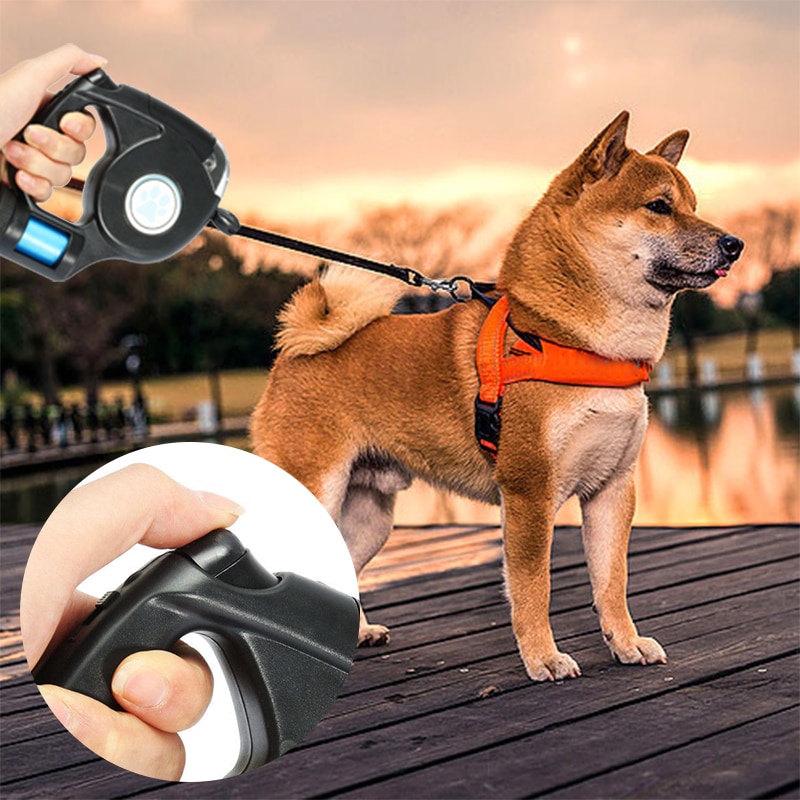 4.5M LED Flashlight Extendable Retractable Pet Dog... – Vicedeal