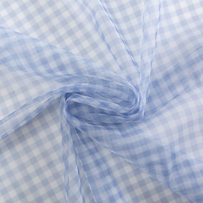 Verificação de tecido de tule transparente, decora... – Grandado