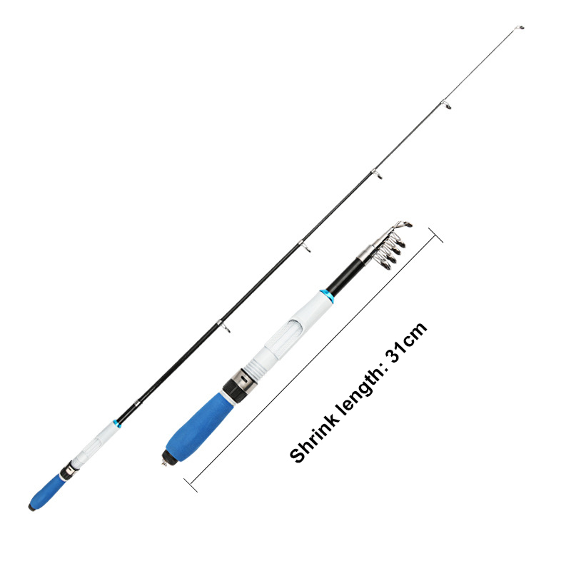 Fiskestang 1.0m-2.3m mini teleskopfiskestang højty... – Grandado
