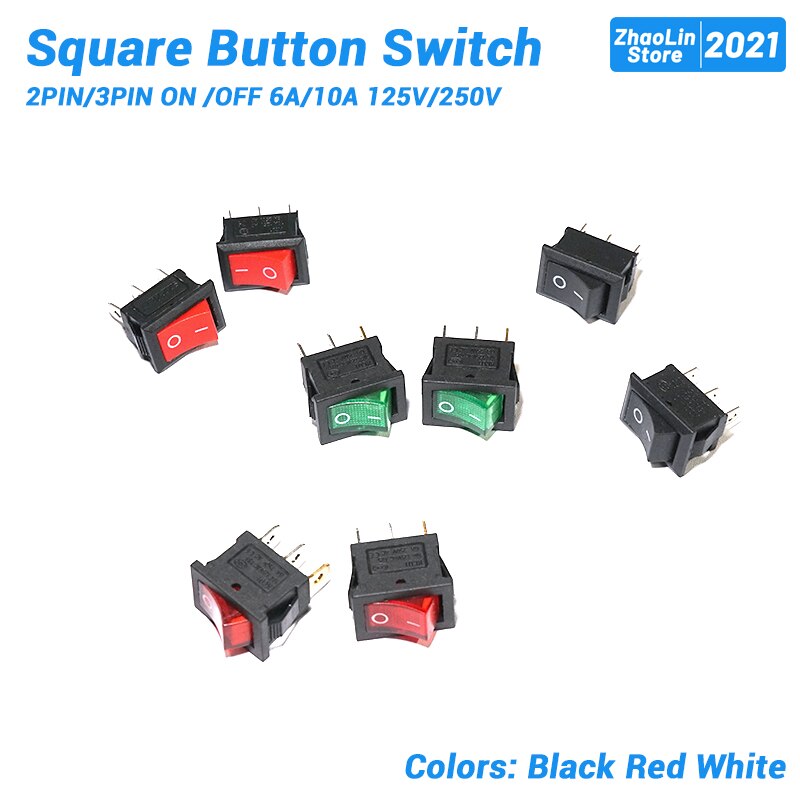 Square Button Switch For Boat Car Rocker Switch 2P... – Vicedeal