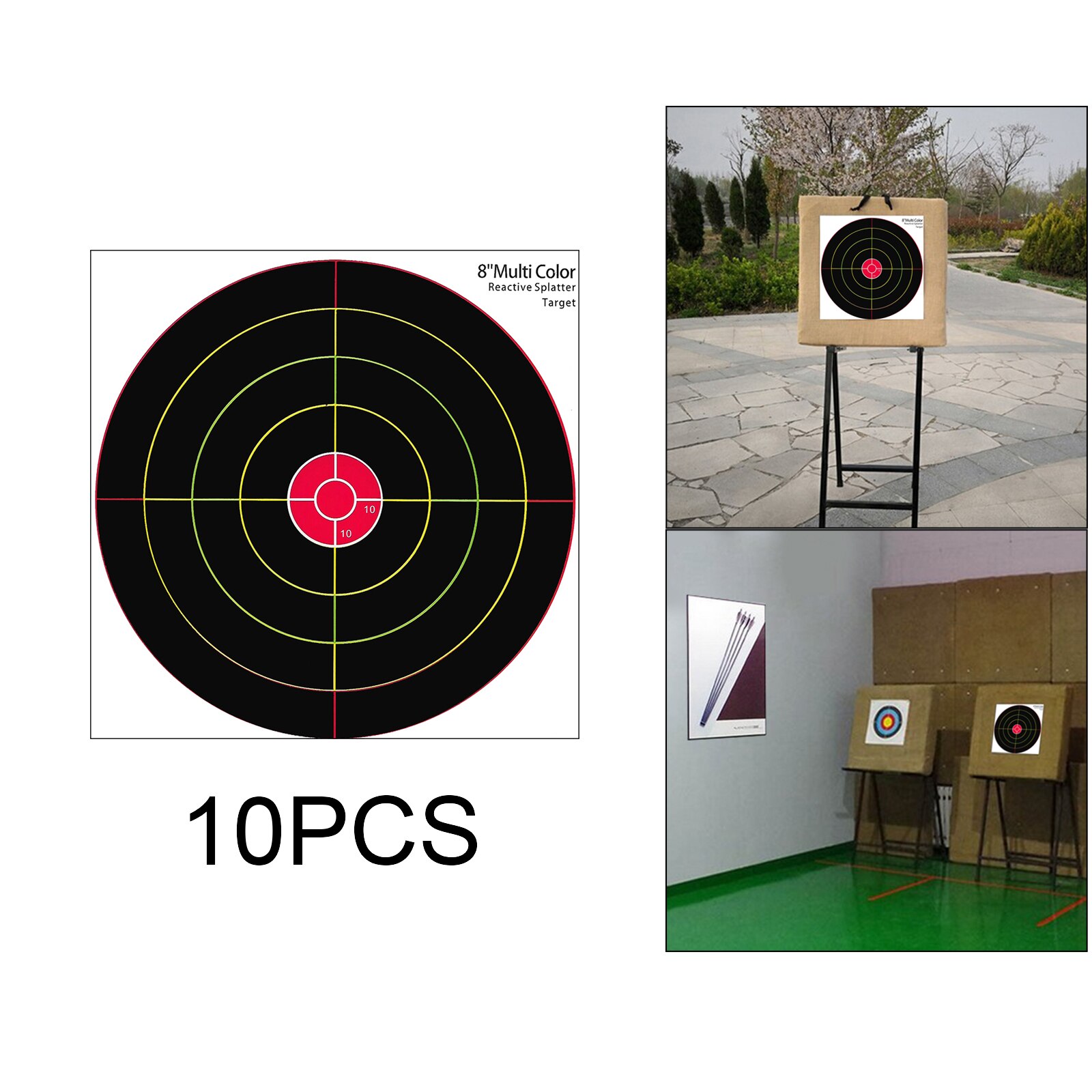 10Pack Shooting Target Self-adhesive Targets Paper... – Vicedeal