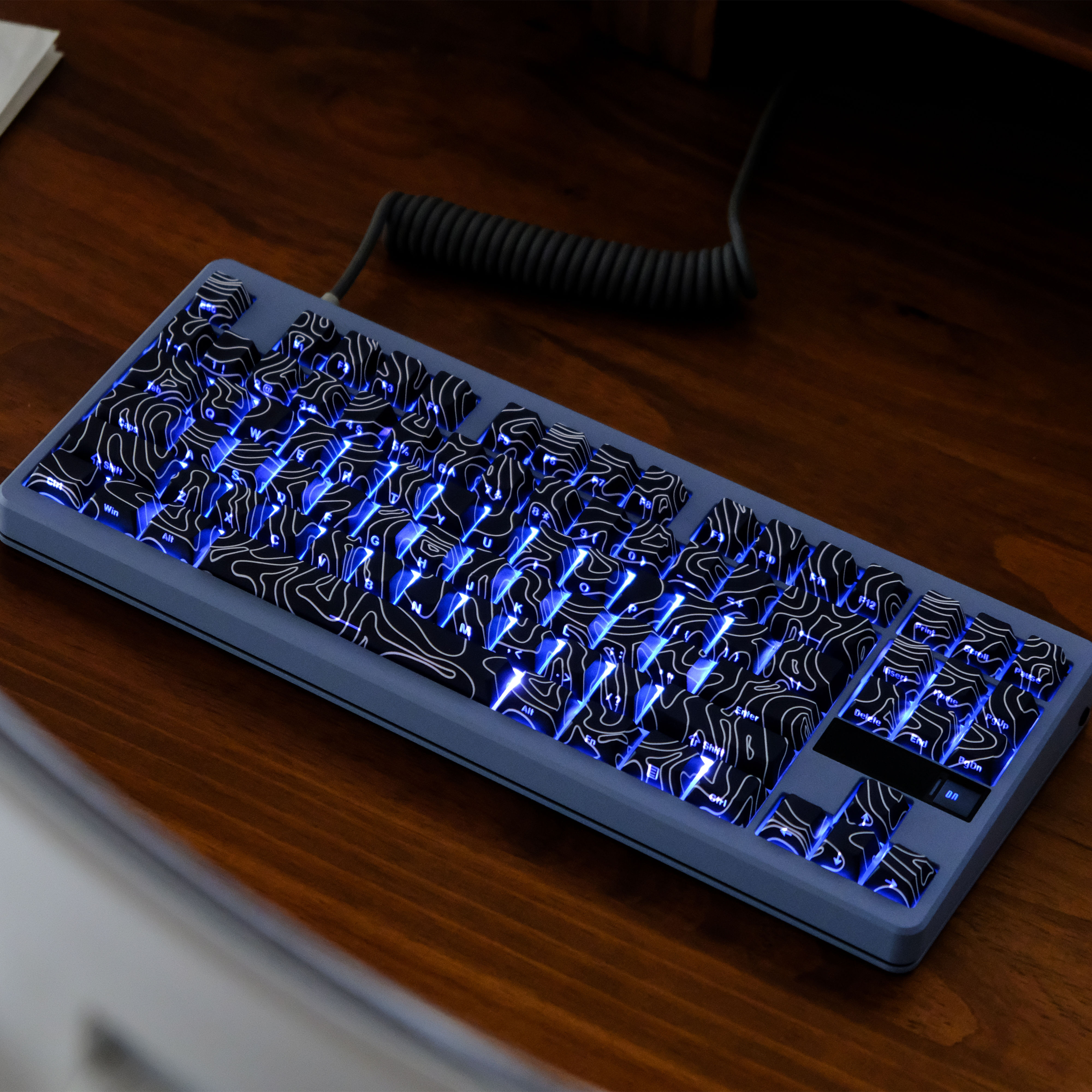 PBT Keycaps Topographic Side Print Cherry Profile ... – Grandado