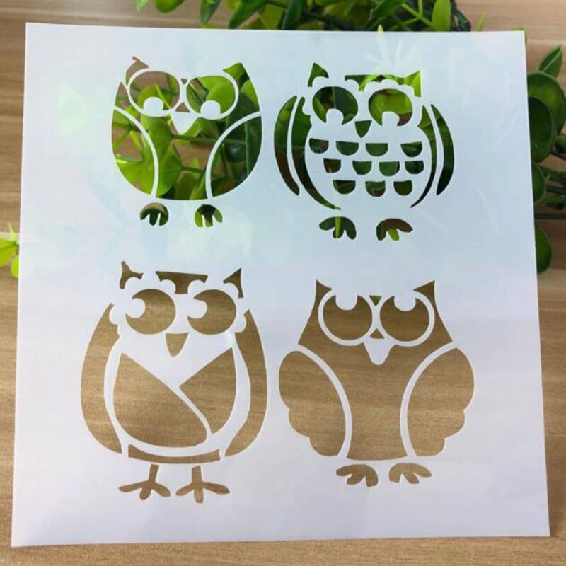 4 Pcs Onregelmatige Sjablonen Stencil Opengewerkte... – Vicedeal