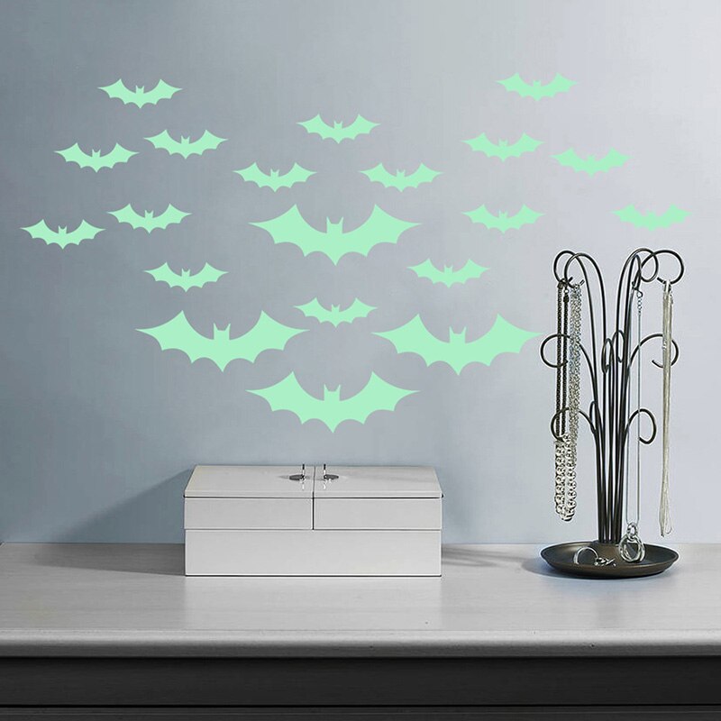 18Pcs/set Glowing In The Dark Wall Sticker Eyes Ha... – Grandado
