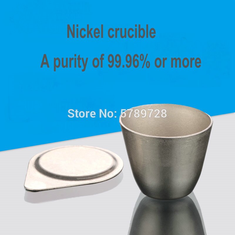 1pcs lab 30ml /50ml nickel crucible with cover for... – Vicedeal