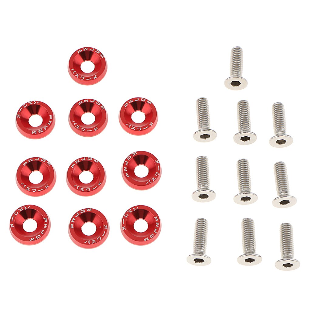 10PCS Car Reinforcement Aluminum Washers And 10PCS... – Vicedeal