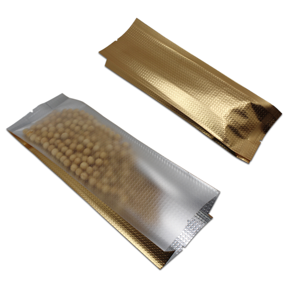 50Pcs/ Lot Aluminum Foil Matte Clear/Golden Bellow... – Grandado