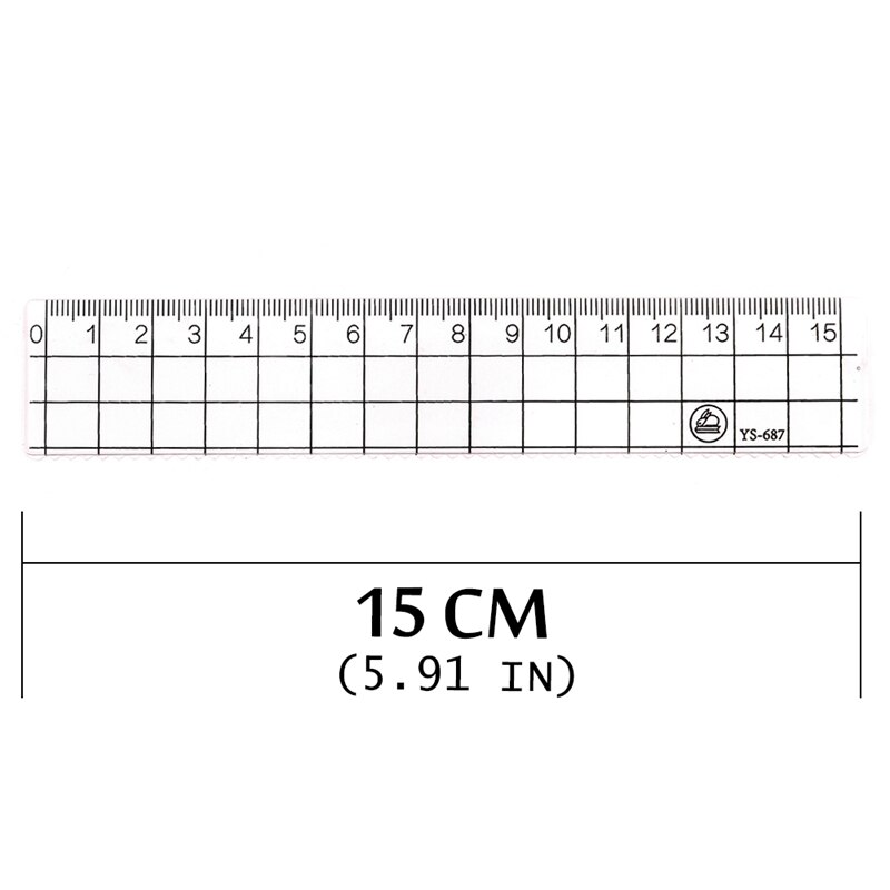 1PC Transparent Acrylic Simple Square Ruler 15cm 1... – Grandado