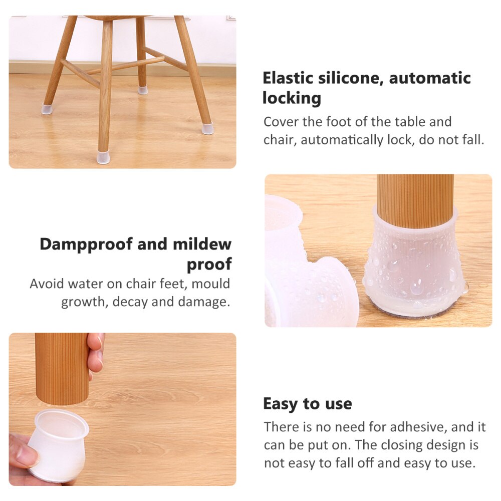 1 Set Durable Practical Furniture Cap Chair Leg Pa... – Grandado