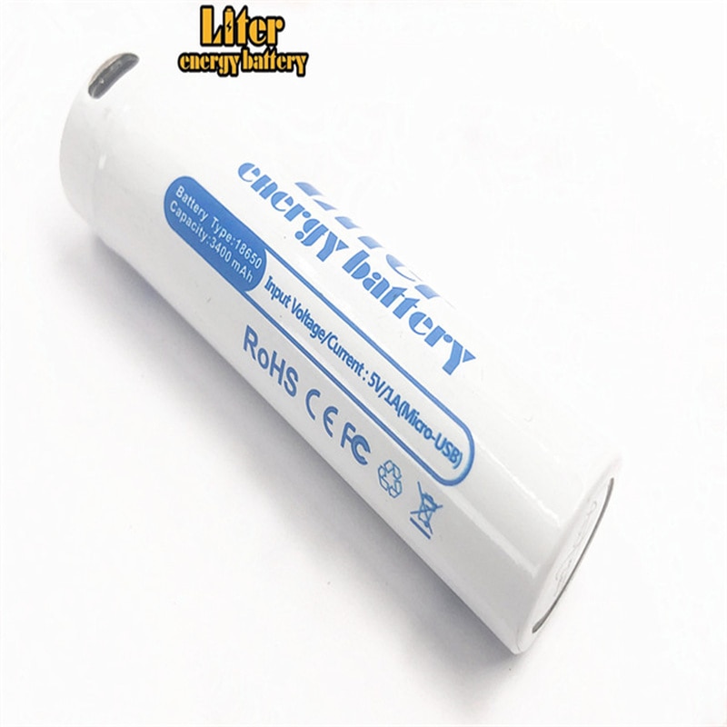first USB 18650 3.7v 3400mAh rechargeable lithium ... – Grandado