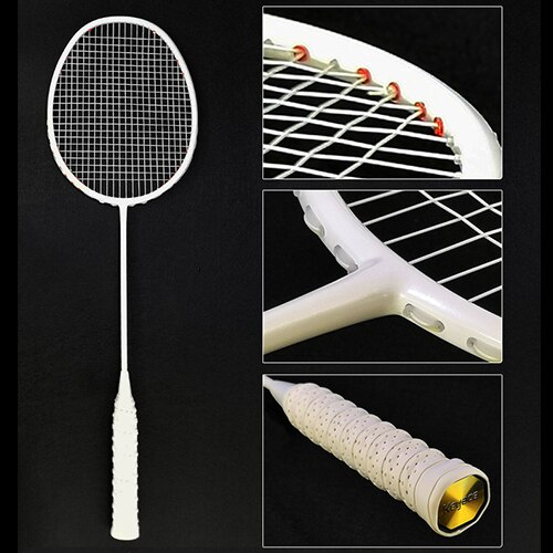 Carbon Fiber Badminton Racket 5u 78g Training Raqu... – Grandado