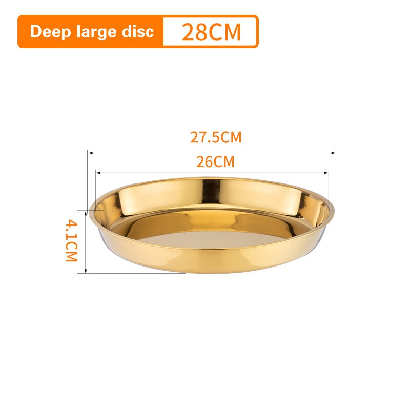 Thickened stainless steel disc metal pallet Large ... – Grandado