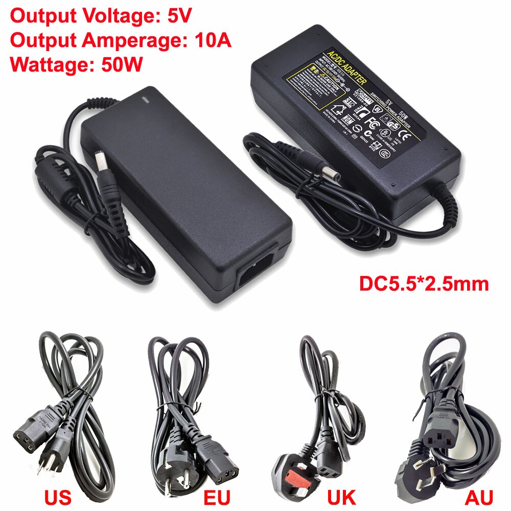 Transformer 110V-240V To DC 5V 10A 50W Desktop Pow... – Grandado