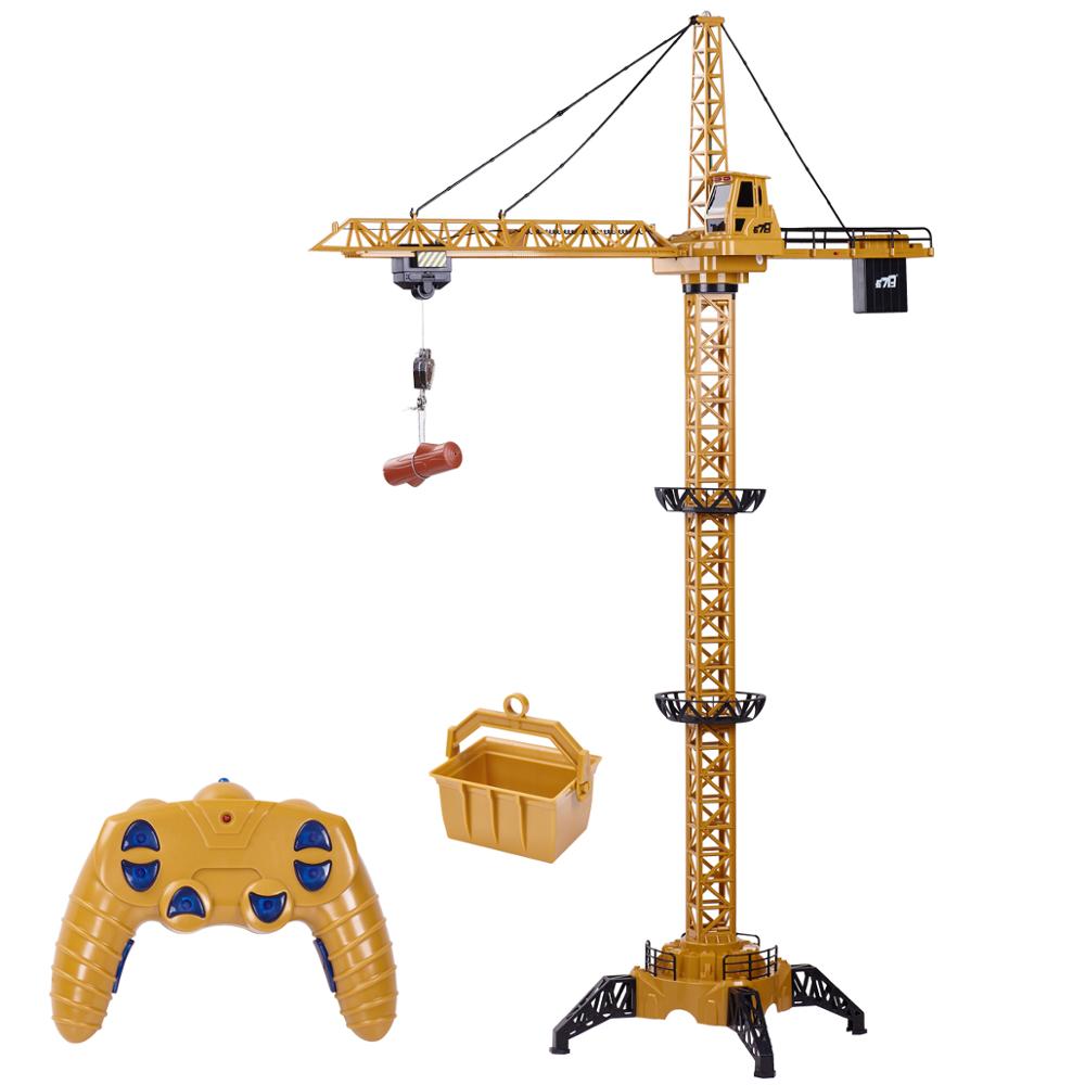 2.4G RC Tower Crane 6CH 128CM 680 Rotation Lift Mo... – Grandado
