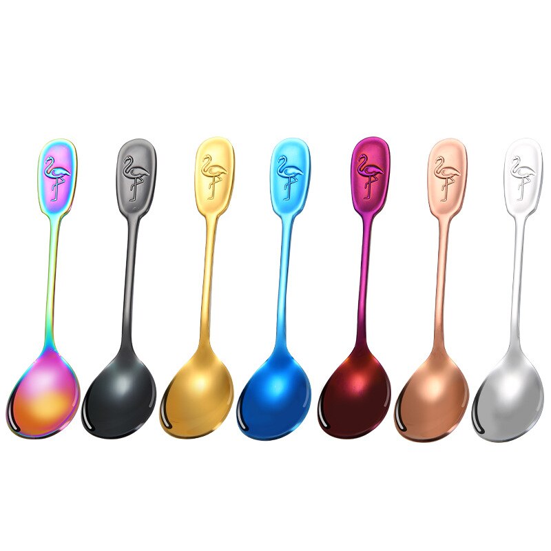 304 Stainless Steel Spoon Korean Style Flamingo Ch... – Vicedeal