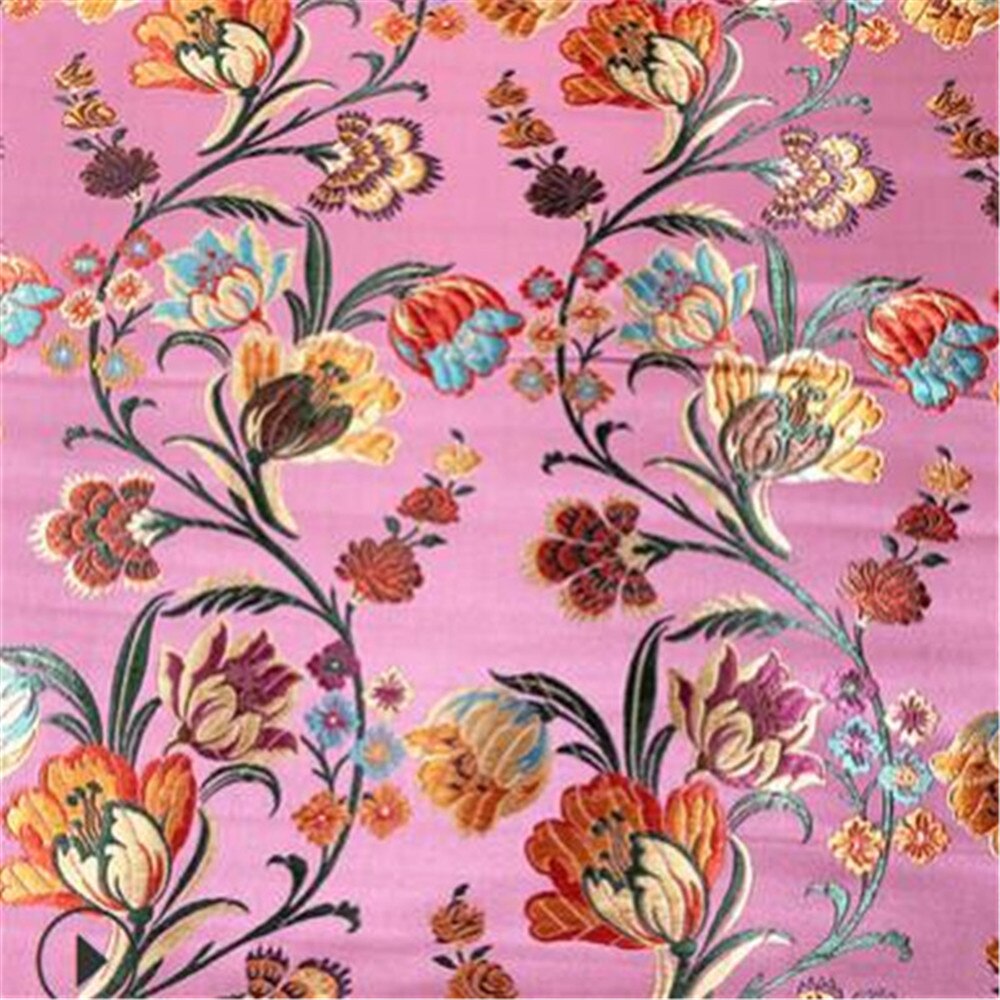 Classic Style Tulip Pattern Embroidered Jacquard B... – Grandado