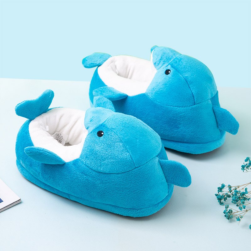 Boy's/Girl's Blue dolphin Slippers with Anti-Skid ... – Grandado