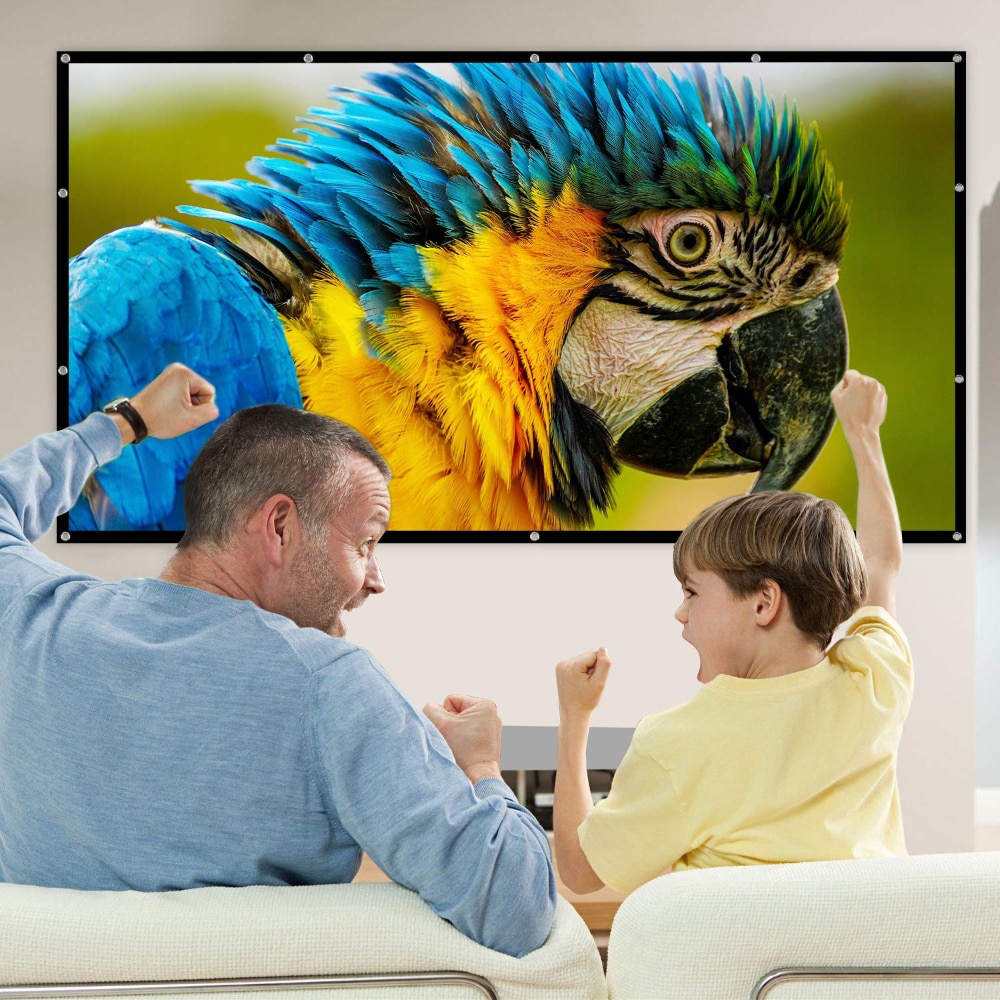 Projector Curtain Portable Projection Screen 100/1... – Vicedeal