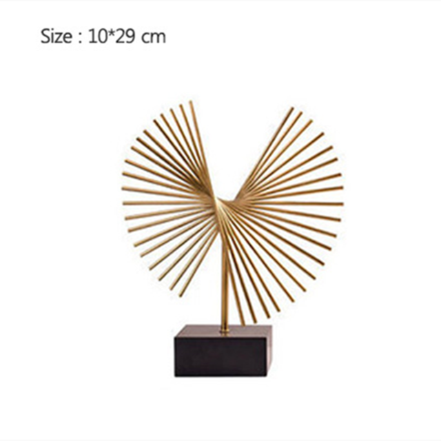 Nordic Light Abstract Geometric Statue Metal Sculp... – Grandado