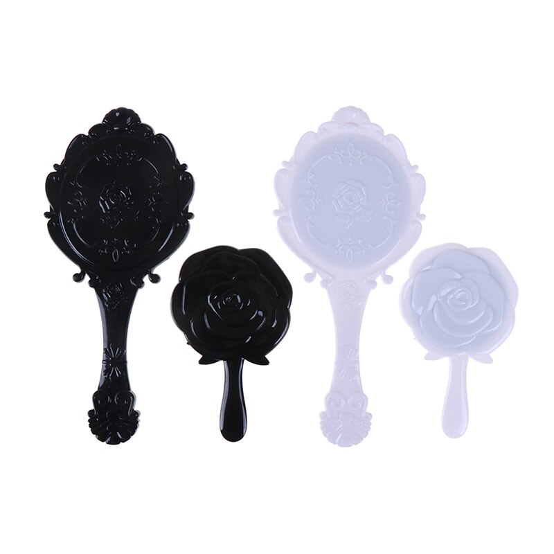 1PC Round Cosmetic Hand Held Mirror Mirror Handhol... – Grandado